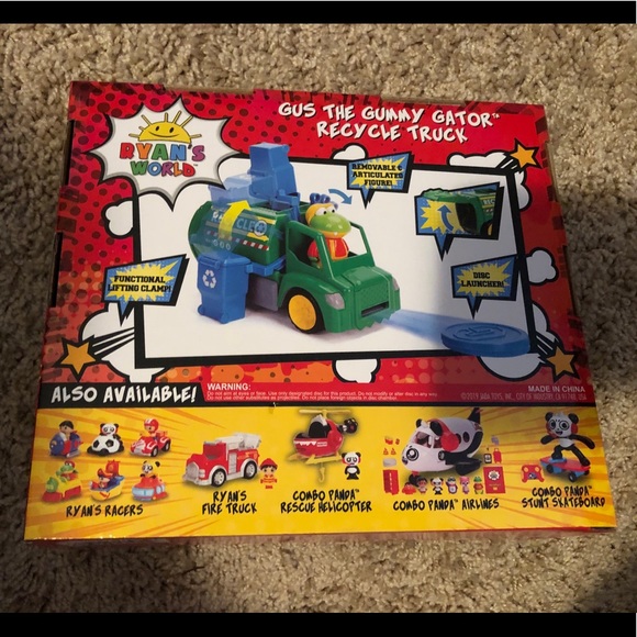 Toys | Ryans World Gus The Gummy Gator Recycle Truck | Poshmark